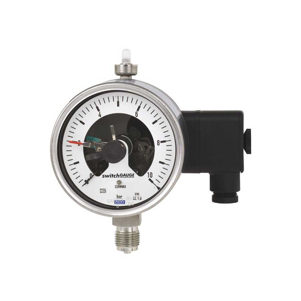 WIKA PGS23.100, PGS23.160 Rohrfedermanometer mit Schaltkontakten – ICS Schneider Messtechnik GmbH